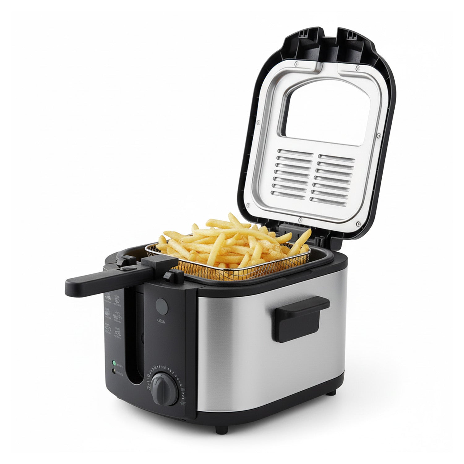 Friggitrice Elettrica 3L in Acciaio Inox, Filtro Antiodore e Termostat ...
